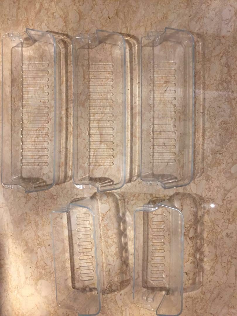 Fridge Door Trays - Set of 2 small and 3 large trays from Sharp Fridge ...