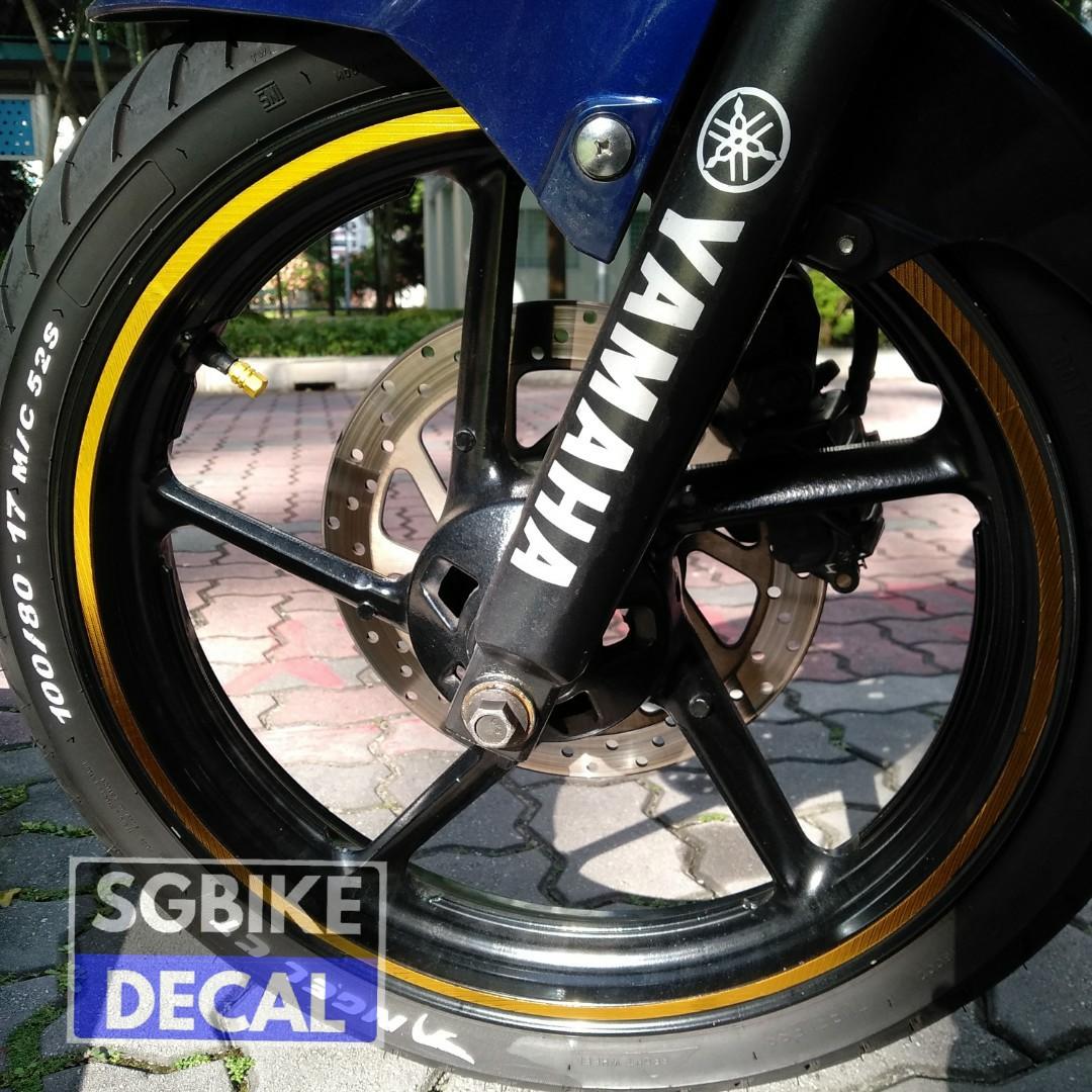 Gold Outer Rim decal, Motorcycles, Motorcycle Accessories on Carousell