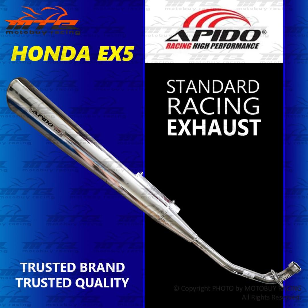 HONDA EX5 APIDO STANDARD RACING EXHAUST, Auto Accessories on Carousell