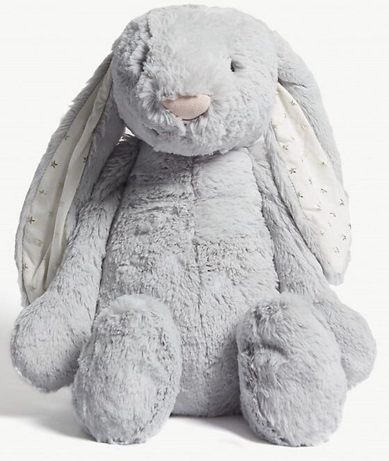 Jellycat Bashful Bunny Silver Twinkle Huge (51cm), Hobbies & Toys, Toys & Games on Carousell