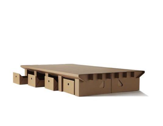 Karton King to Single cardboard bed base, Furniture & Home Living ...