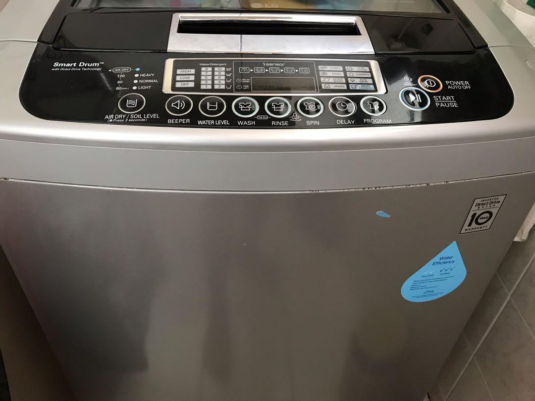 LG direct drive top-load washing machine, TV & Home Appliances, Washing ...