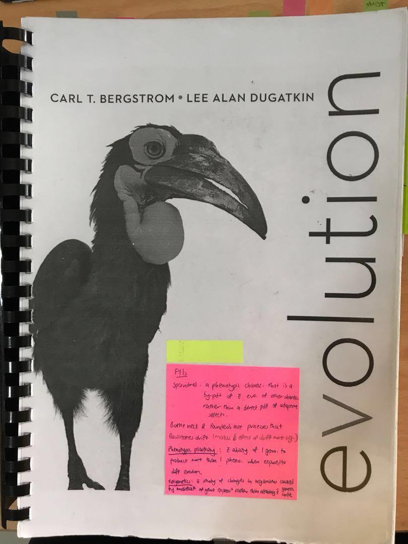 LSM1105 - Evolution textbook by Carl T. Bergstrom & Lee Alan Dugatkin ...