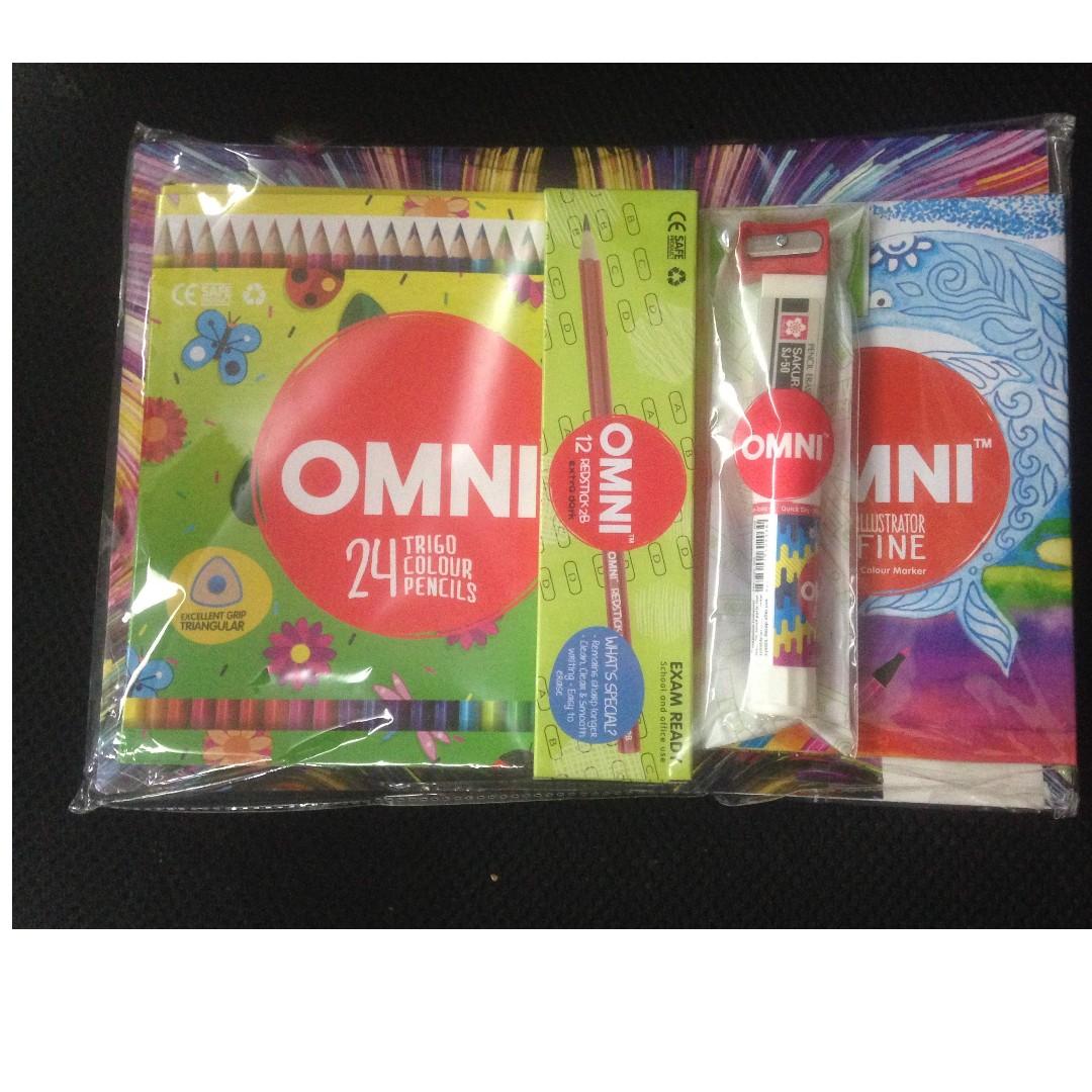 Omni Assorted Stationery Set, Hobbies & Toys, Stationery & Craft ...