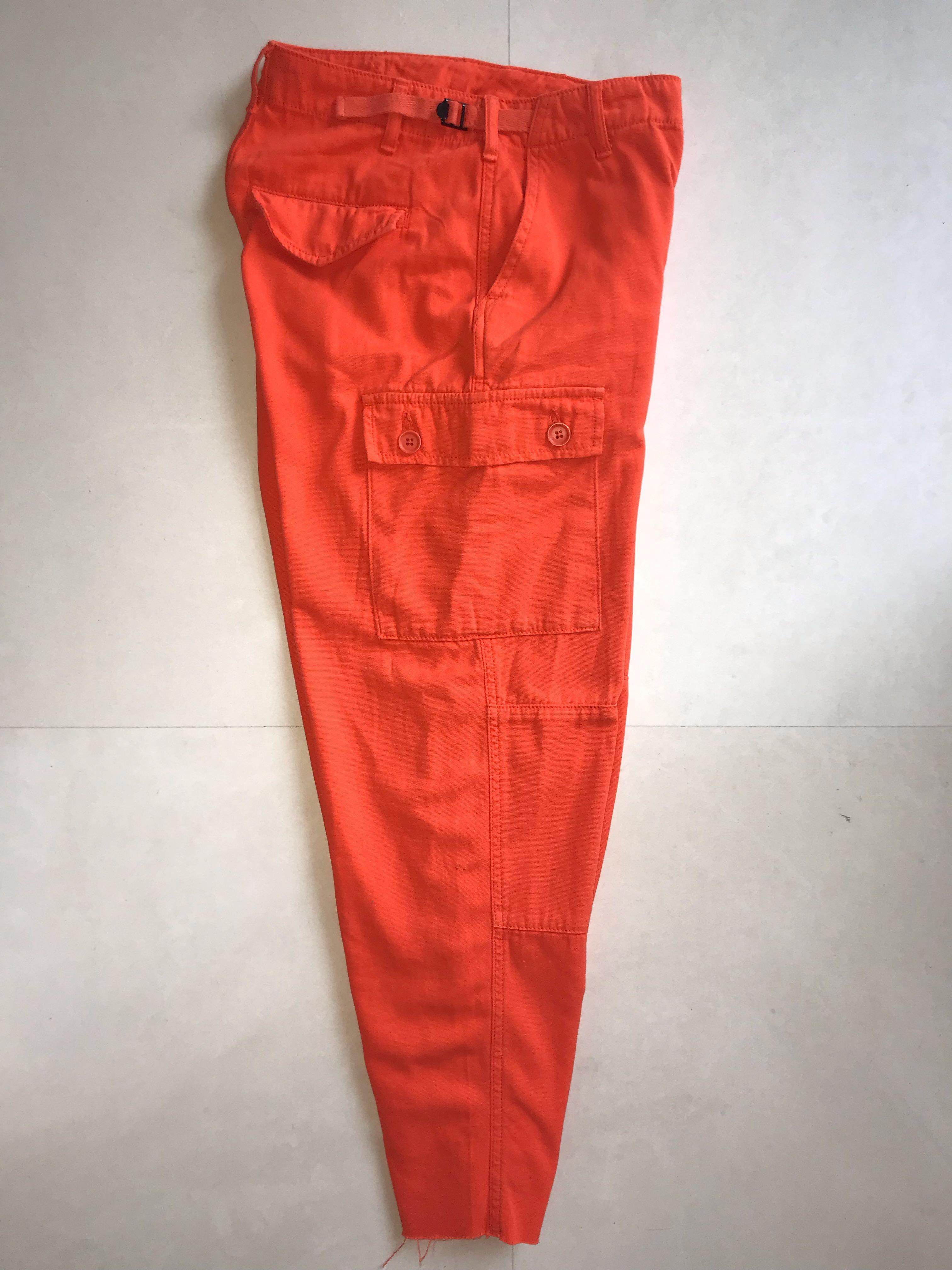 Orange cargo pants, Women's Fashion, Bottoms, Other Bottoms on Carousell