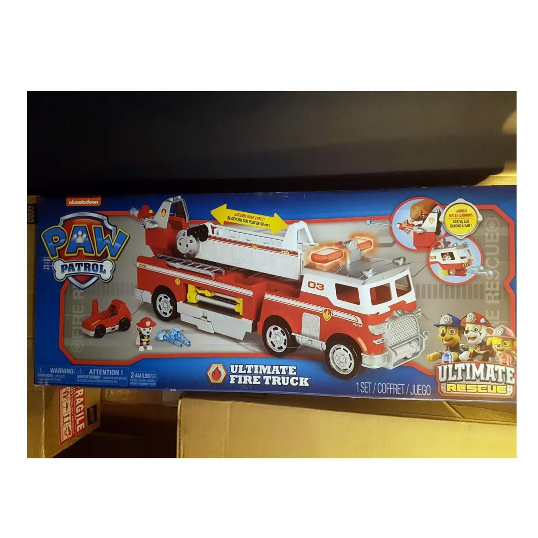 PAW Patrol - Ultimate Rescue Fire Truck with Extendable 2 Foot Tall ...