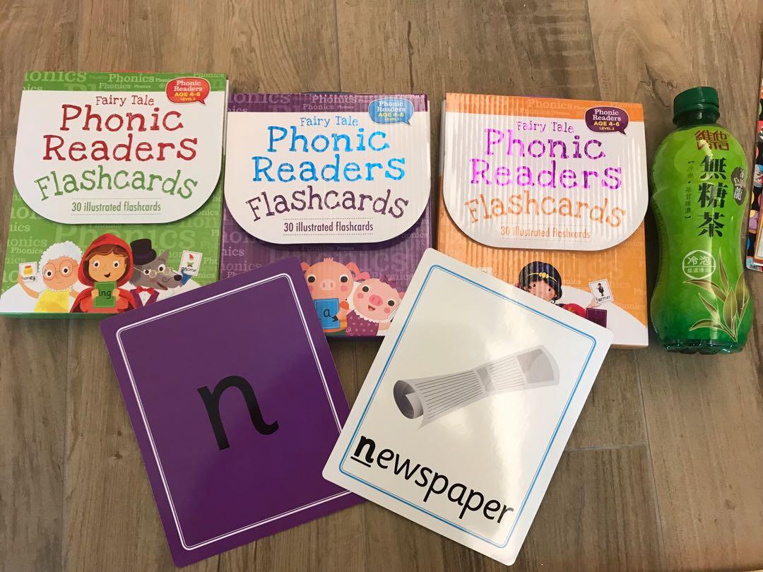 Phonics flashcards, 興趣及遊戲, 書本 & 文具, 小說 & 故事書 - Carousell