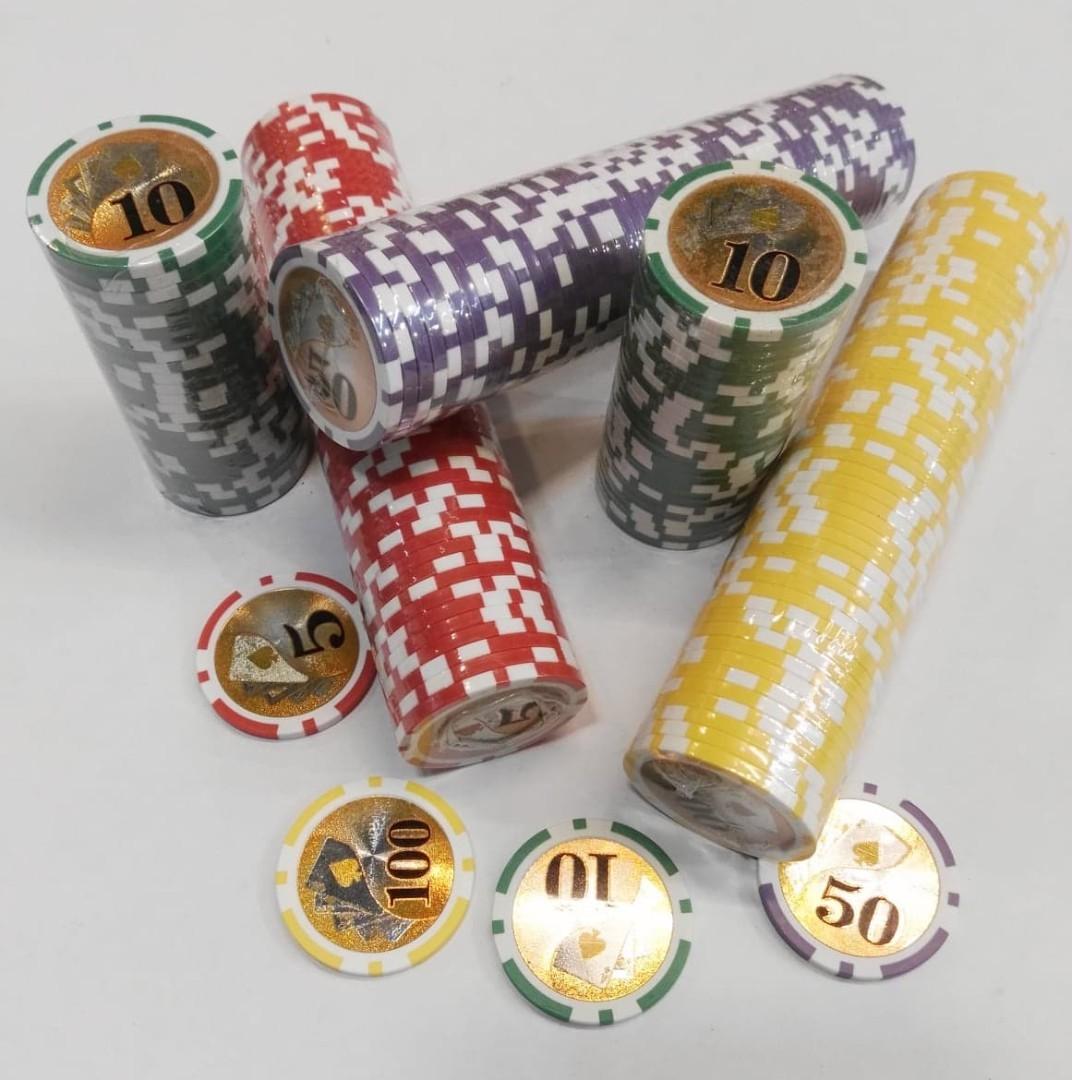 Poker Chips Chip with Numbering Number Hologram High Quality, Hobbies ...
