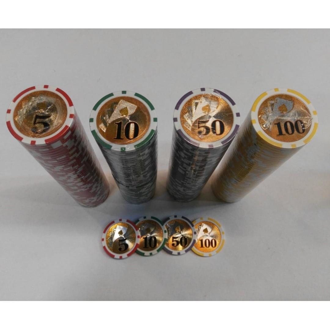 Poker Chips Chip with Numbering Number Hologram High Quality, Hobbies ...