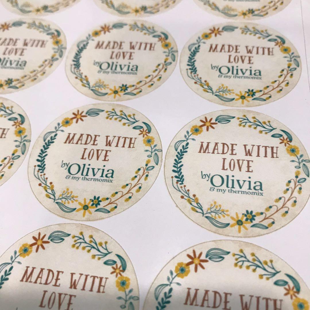 Small business labels stickers customised for your packaging, Business ...