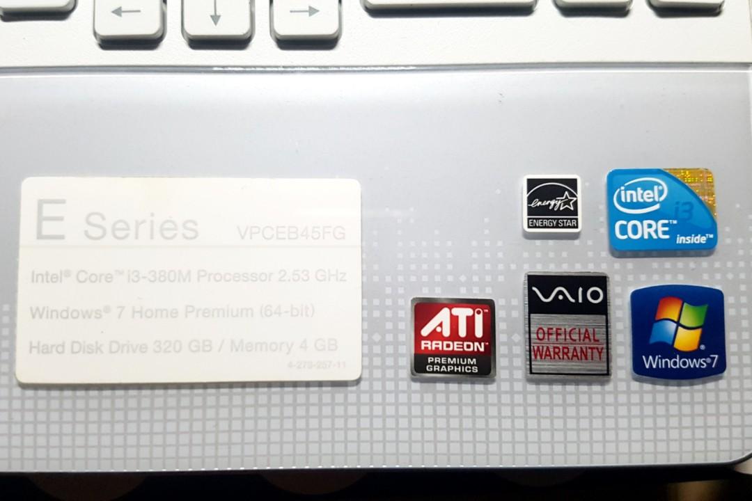 Sony Vaio E series VPCEB45FG, Computers & Tech, Laptops & Notebooks on ...