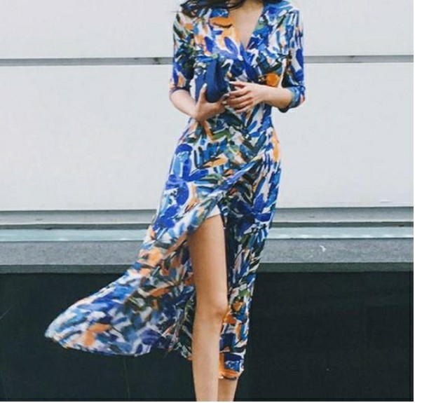 V cutting dress, Women's Fashion, Dresses & Sets, Dresses on Carousell