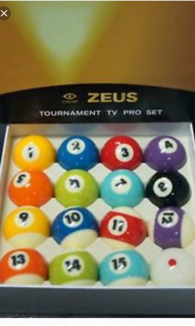 Zeus cyclops tv pool balls, Sports Equipment, Sports & Games, Billiards ...