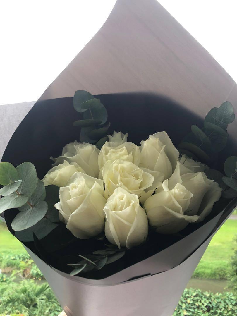 12 fresh White Roses for sale!, Hobbies & Toys, Stationery & Craft ...