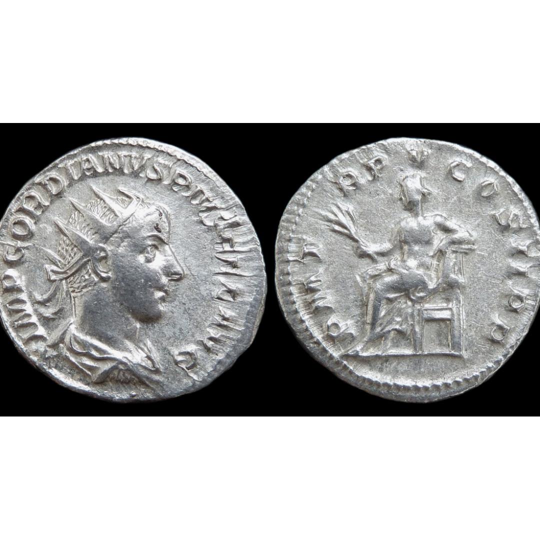 3rd Century AD Roman Empire Silver Coin - GORDIAN III (AD 238-244 ...