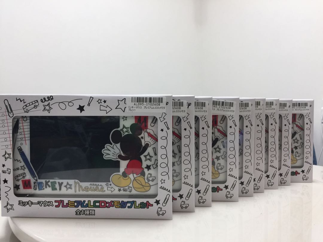 全新日本景品 迪士尼 Disney 米奇老鼠 Mickey Mouse 電子畫板 便條板 Memo tablet, 興趣及遊戲, 玩具 ...
