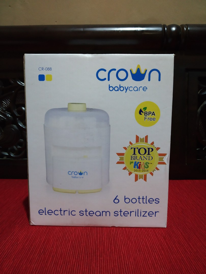 Electric steam sterelizer crown babycare, Bayi & Anak, Lainnya di Carousell