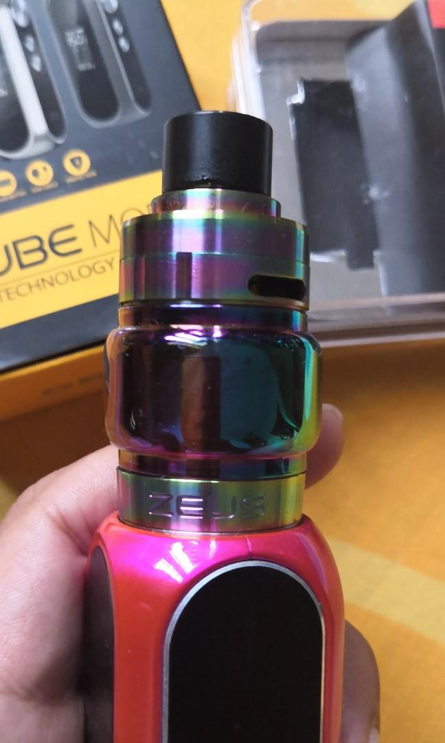 Full Vape Set; Cube Mod & Zeus Tank, Men's Fashion, Muslim Wear ...