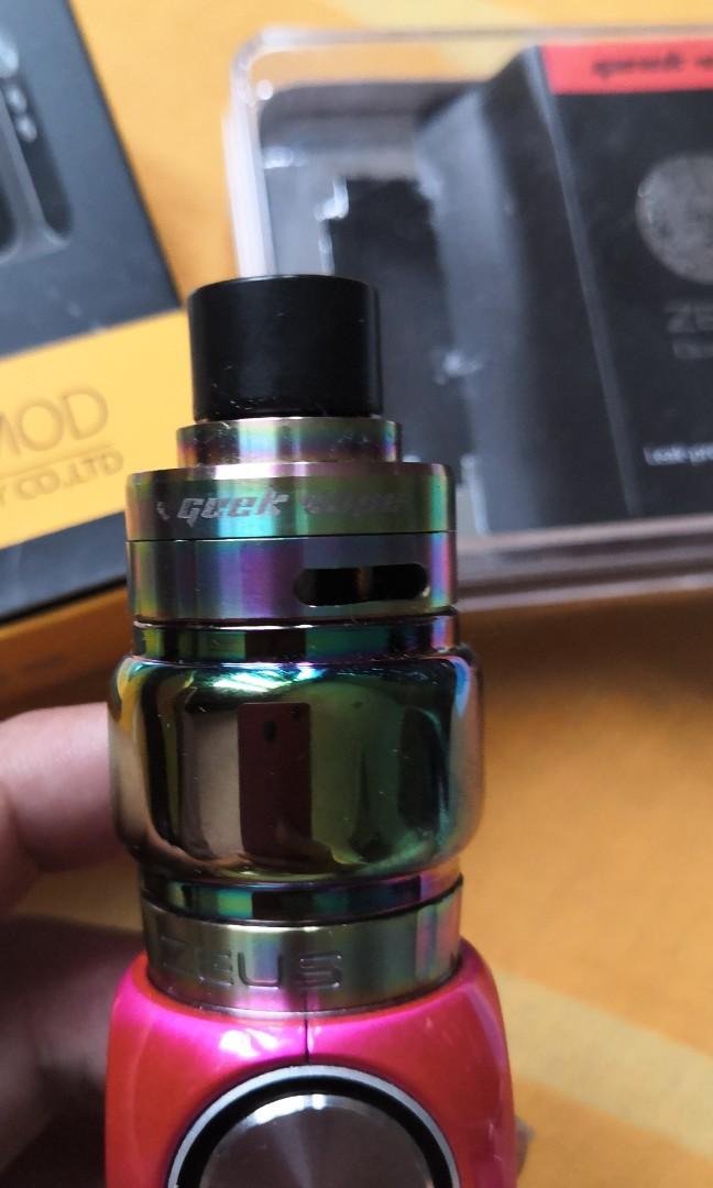 Full Vape Set; Cube Mod & Zeus Tank, Men's Fashion, Muslim Wear ...