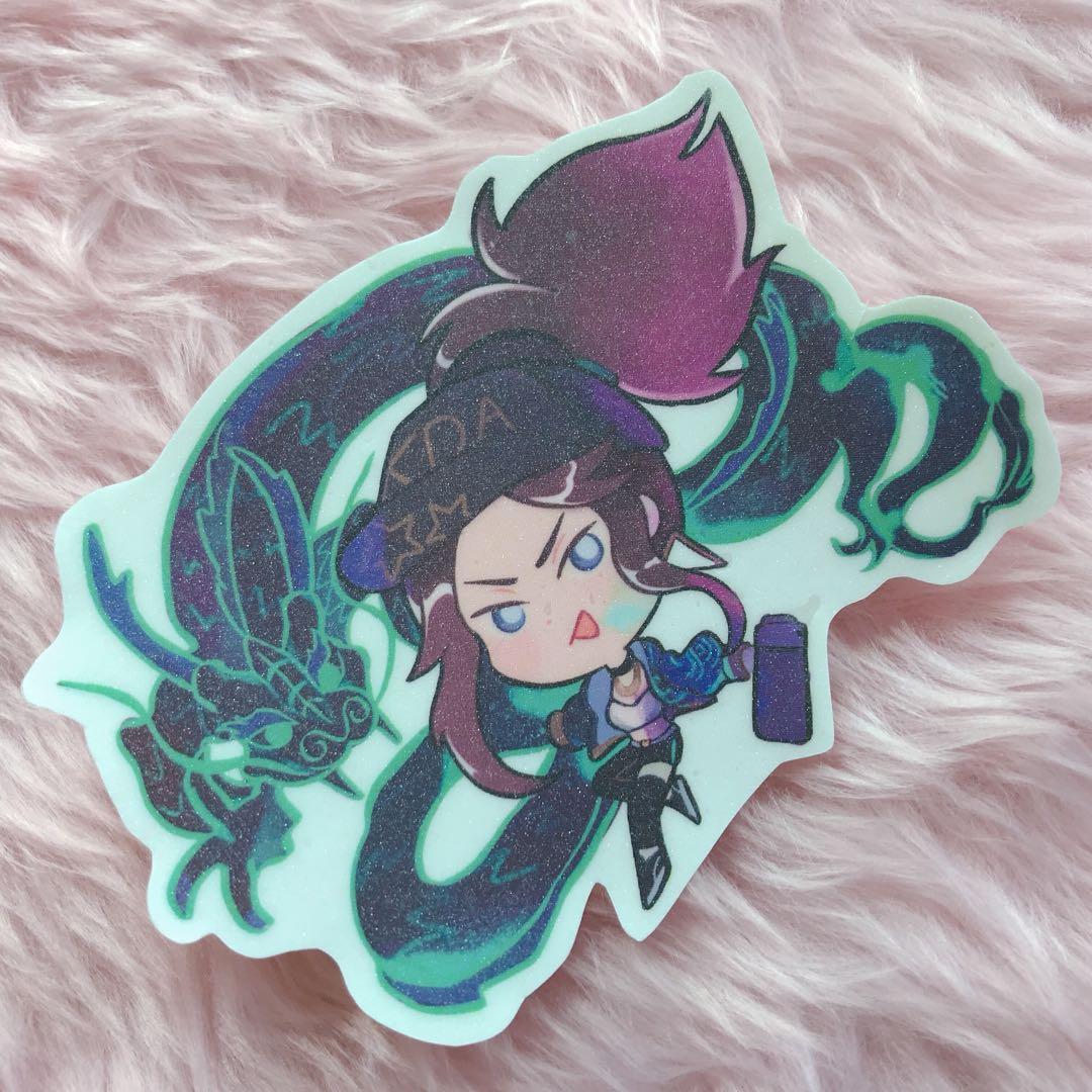 KDA LOL GLITTER STICKERS, Hobbies & Toys, Stationery & Craft ...