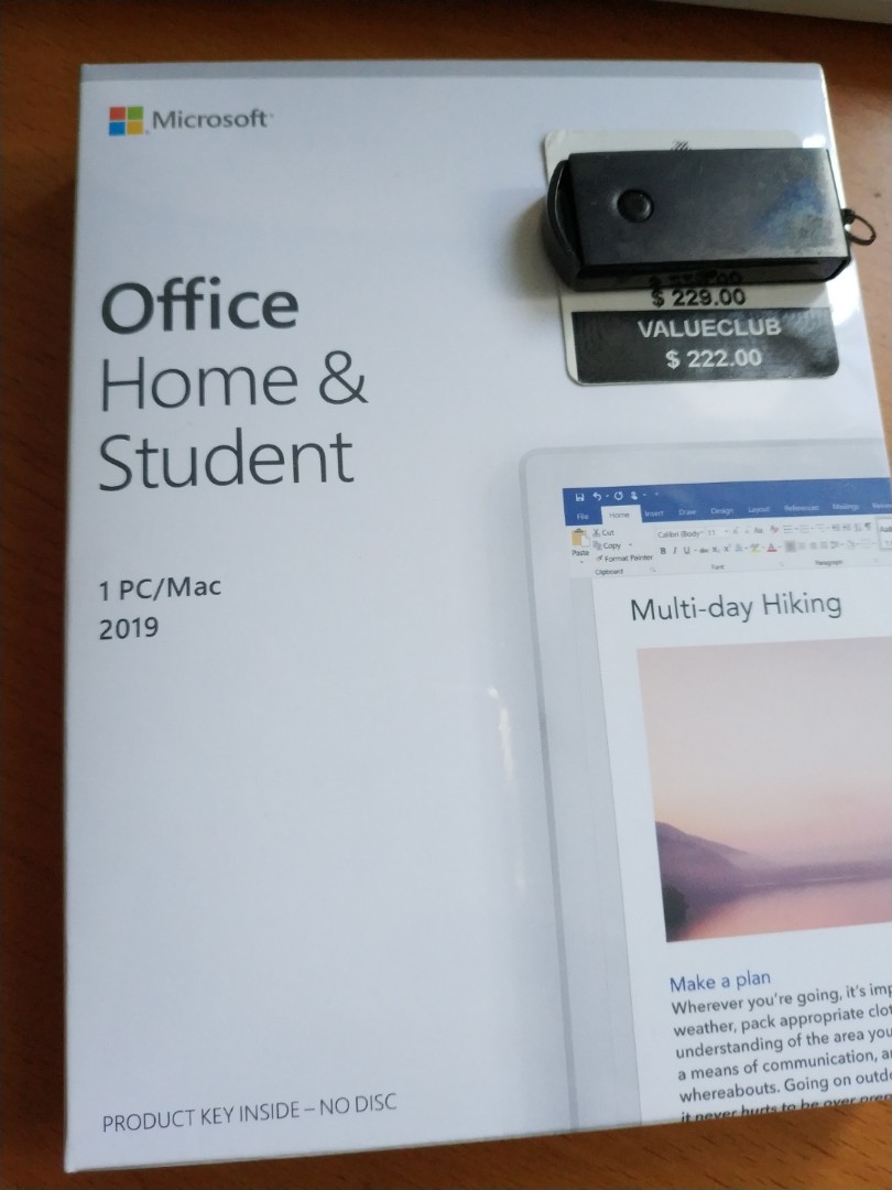 Microsoft Office Home & Student 2019, Computers & Tech, Parts ...