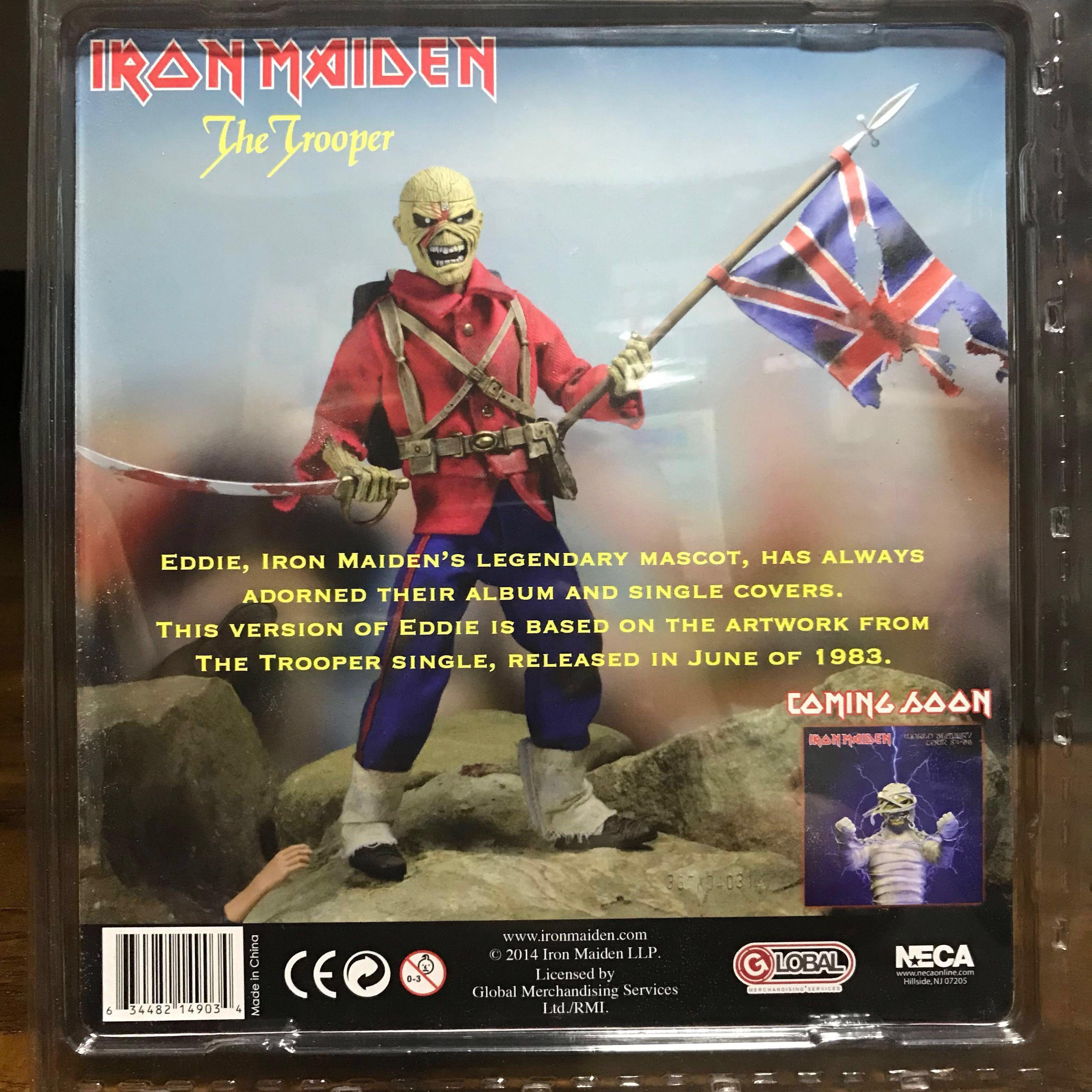 NECA Iron Maiden (The Trooper) 8” EDDIE Action Figure, Hobbies & Toys ...