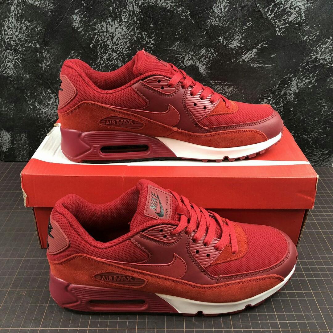 Nike Air Max 90 Ultra Essential Red, Men's Fashion, Footwear, Sneakers on Carousell