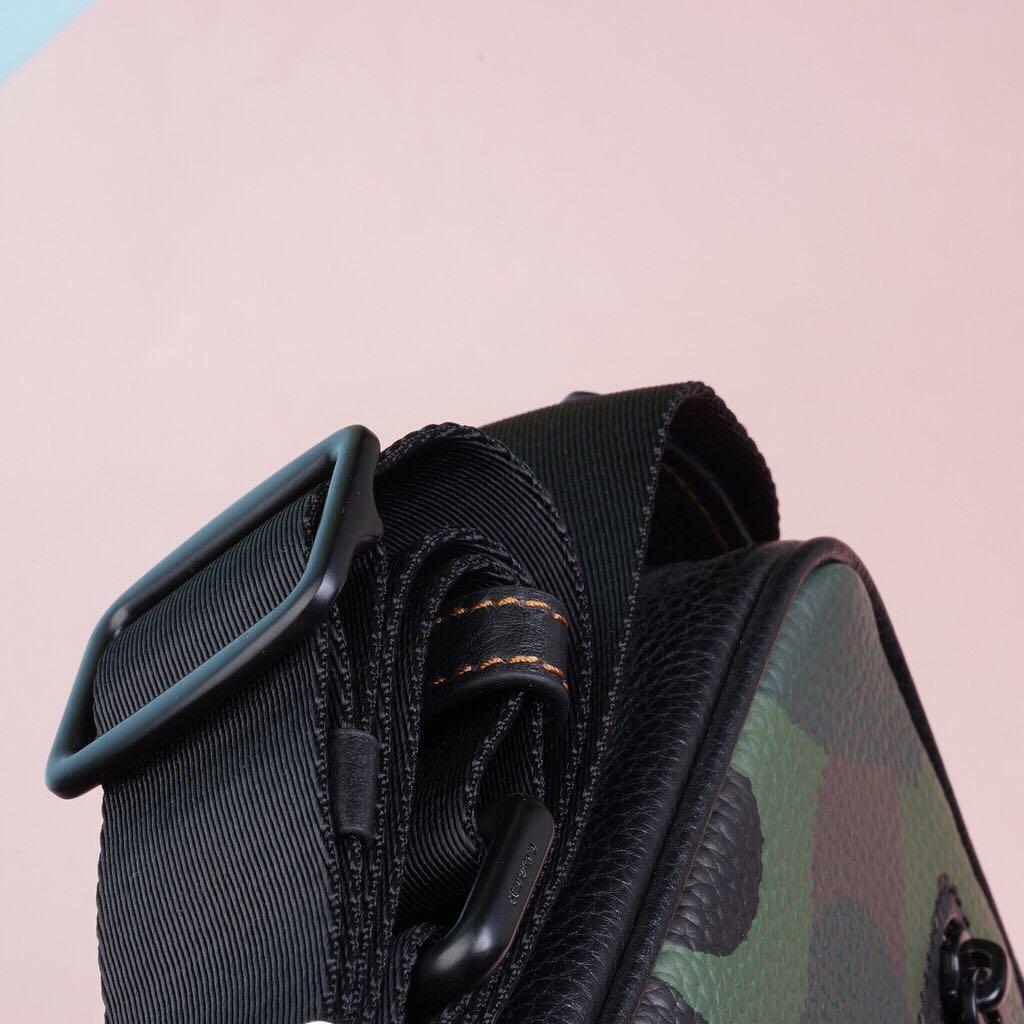 Original coach army green camouflage Sling Bag, Men's Fashion, Bags ...
