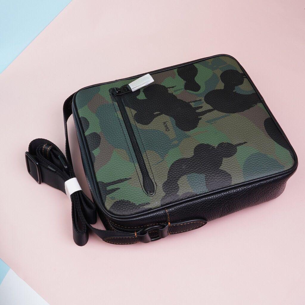 Original coach army green camouflage Sling Bag, Men's Fashion, Bags ...