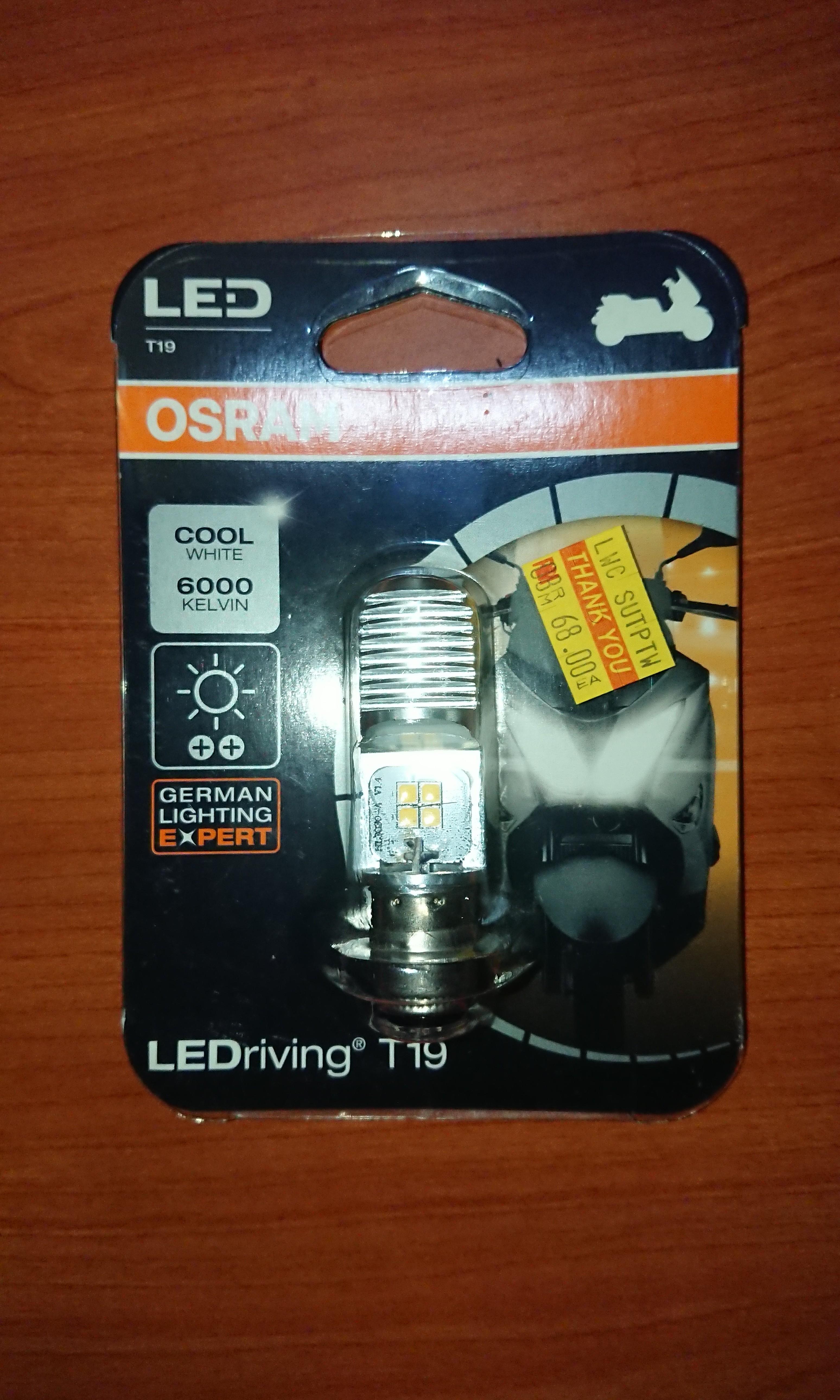 Osram T19 Bike LED Headlamp, Auto Accessories on Carousell