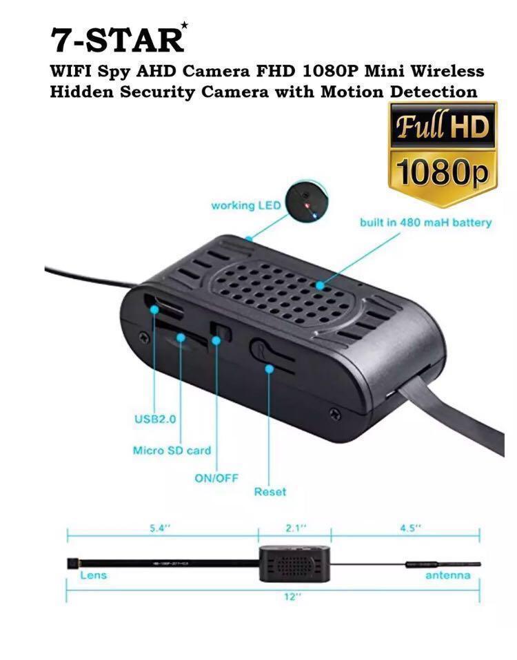 Pinhole Camera - Spycam - Wireless Spy Camera - Hidden Camera (Build in ...
