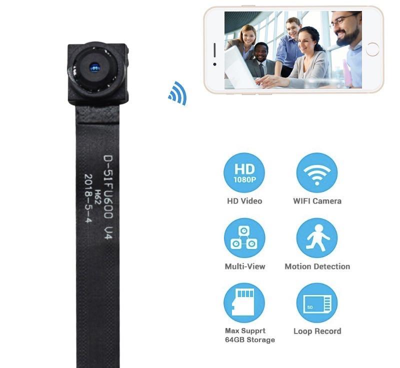 Pinhole Camera - Spycam - Wireless Spy Camera - Hidden Camera (Build in ...