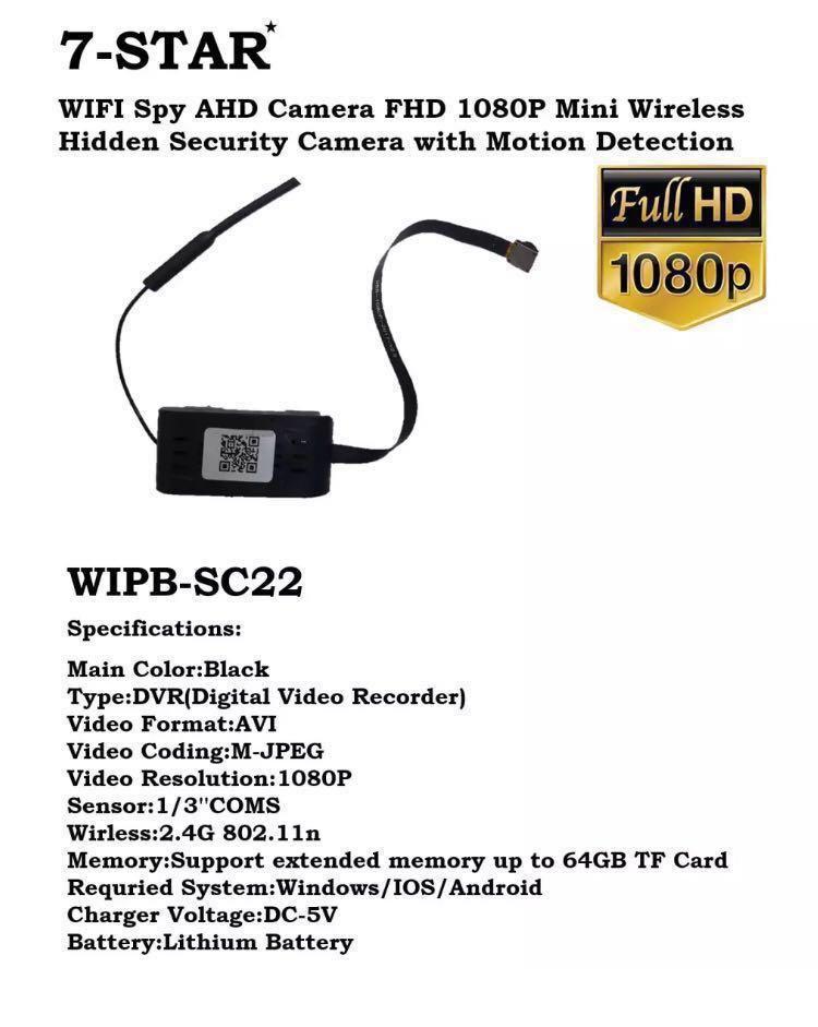 Pinhole Camera - Spycam - Wireless Spy Camera - Hidden Camera (Build in ...
