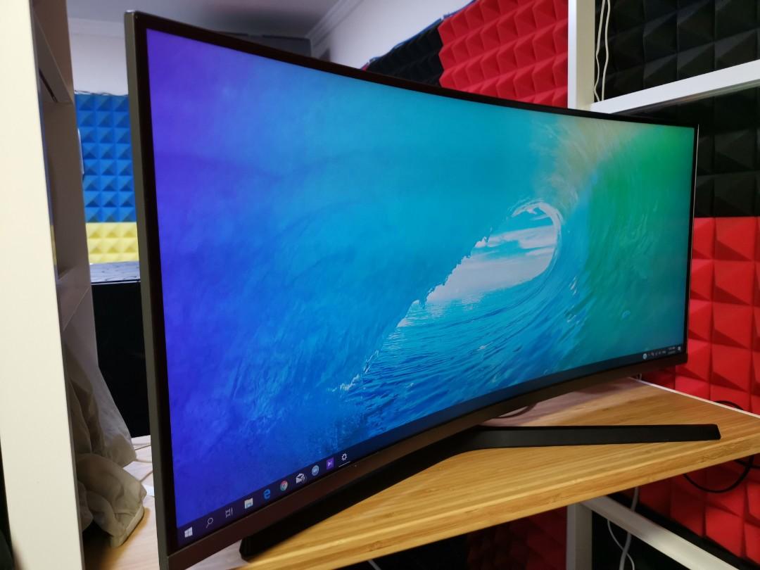(水貨）Samsung C34H890 34" 21:9 UWQHD Cruved Monitor, 電視及其他電器 , 電視 & 其他電器 ...