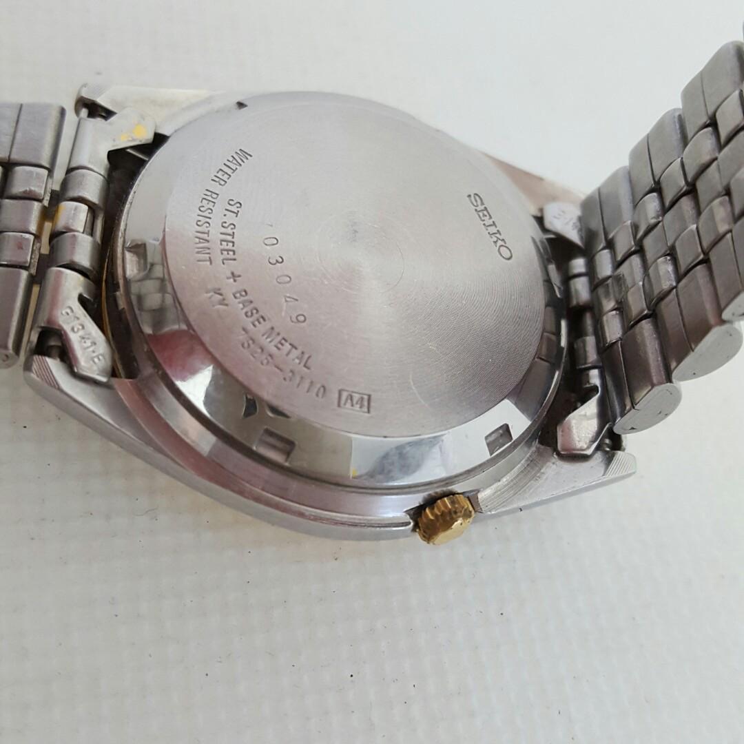 Seiko 5 Two-tone Day-Date Automatic Men's Watch 7S26-3110, Men's Fashion, Watches & Accessories ...