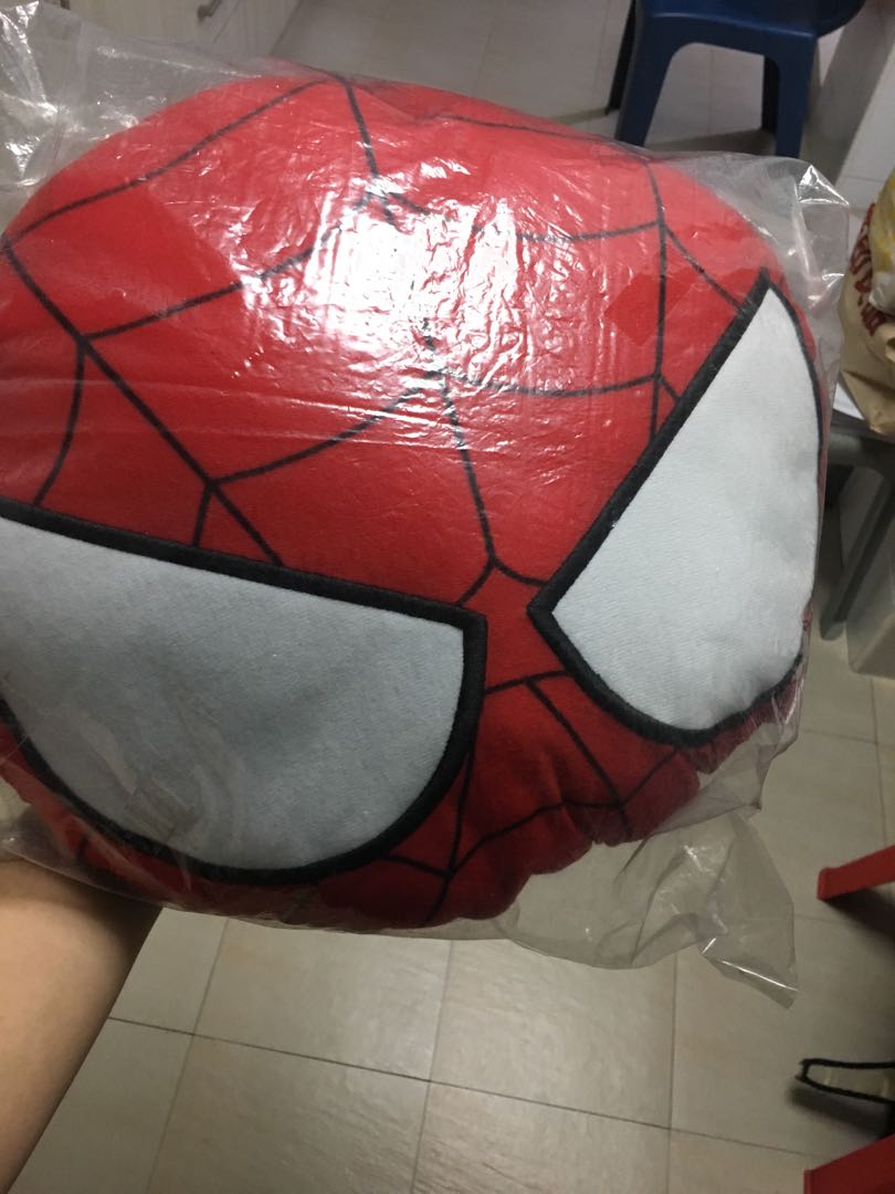 Spider-Man pillow, Furniture & Home Living, Bedding & Towels on Carousell