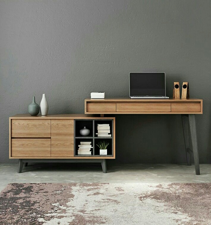 Study table W shelve/drawers, Furniture & Home Living, Furniture ...