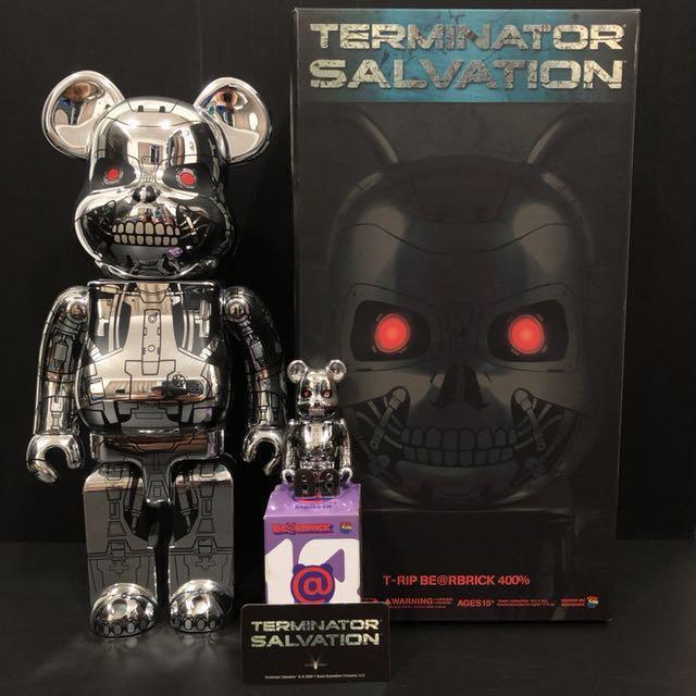 T-Rip ‘Terminator’ Bearbrick 400% & 100% (2009), Hobbies & Toys, Toys ...