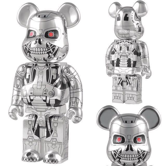 T-Rip ‘Terminator’ Bearbrick 400% & 100% (2009), Hobbies & Toys, Toys ...