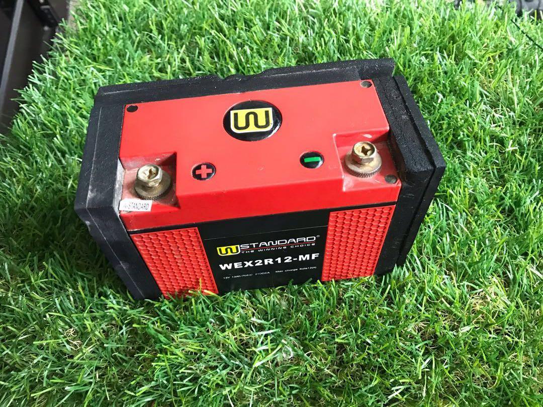 W standard battery WEX2R12-MF, Motorcycles, Motorcycle Accessories on ...