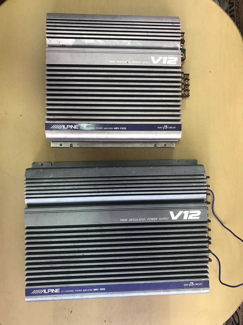 Alpine V12 MRV-1000 (Original) 2/1 channel amplifier, Car Parts ...