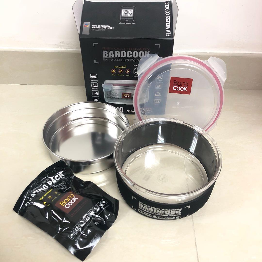 BaroCook 無火烹調盒|韓國人氣品牌|戶外|露營|Camping 必備|煮食盒 900ml (全新), 家庭電器, 廚房電器, 燒烤爐及 ...
