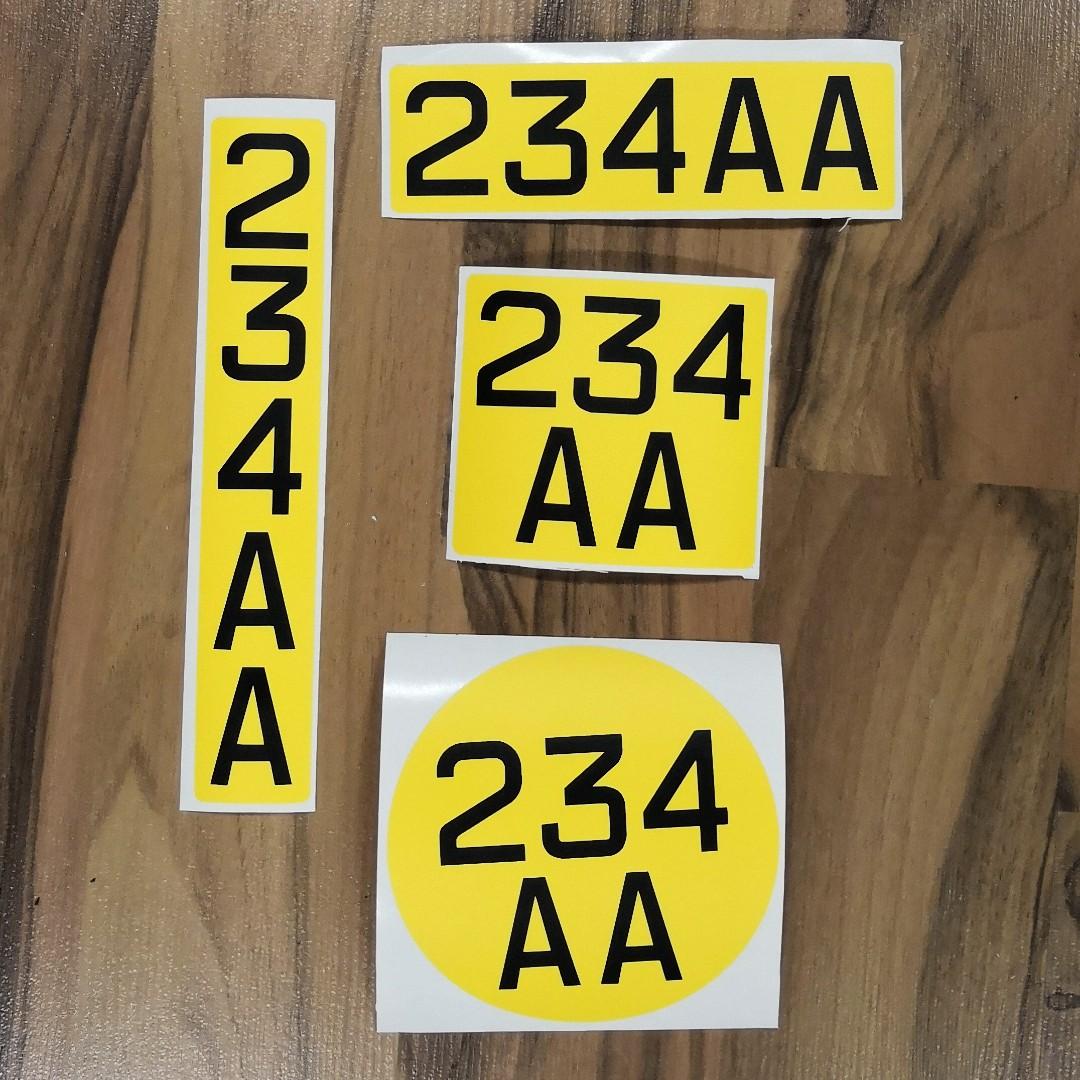 E-scooter Identification Mark vinyl sticker/number sticker, Sports ...