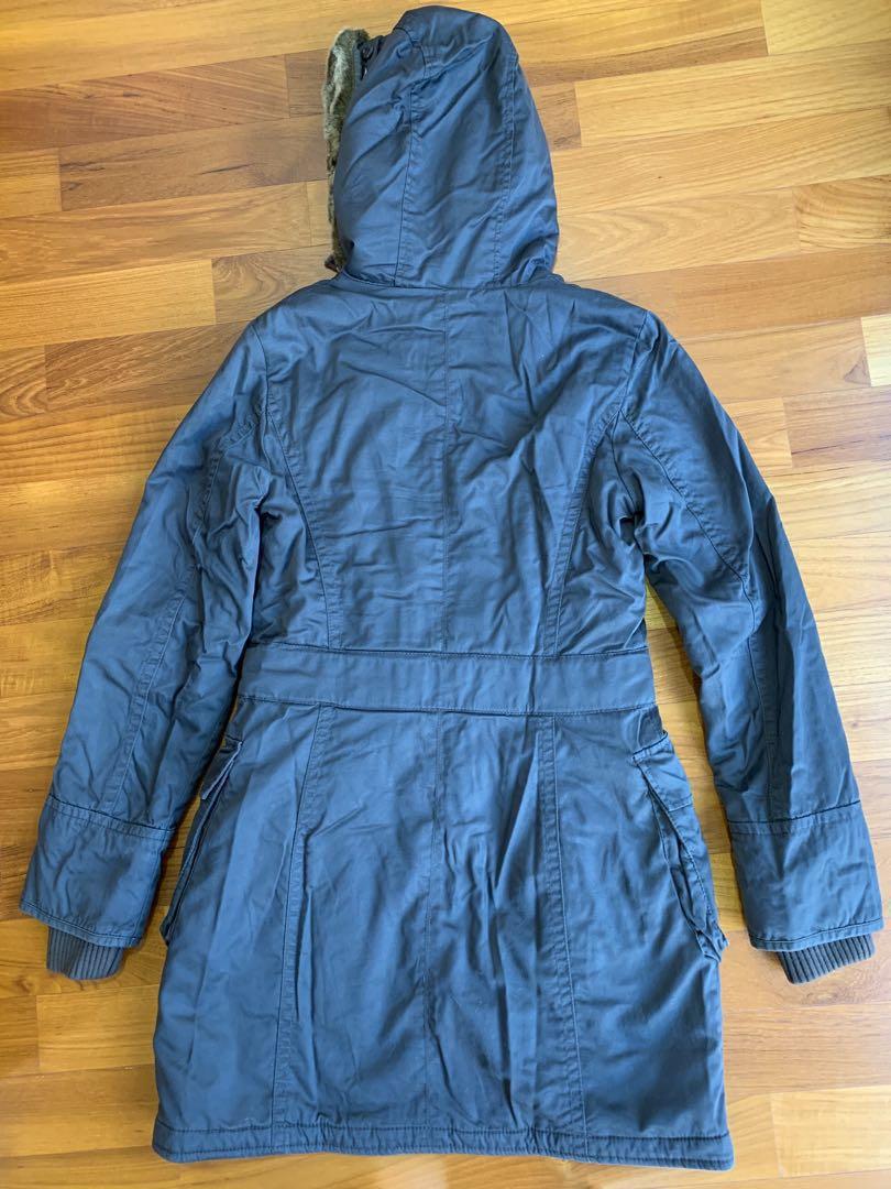 Esprit Long Winter Jacket With Hood, Women's Fashion, Coats, Jackets ...