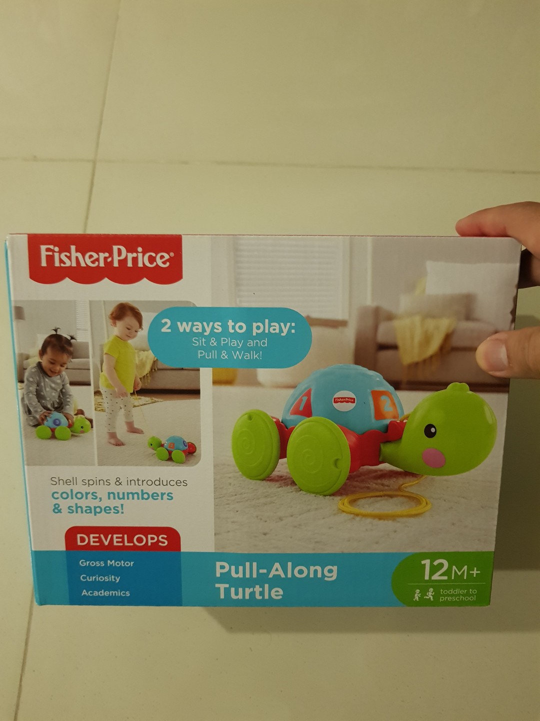 Fisher Price Pull Along Turtle, Babies & Kids, Infant Playtime on Carousell