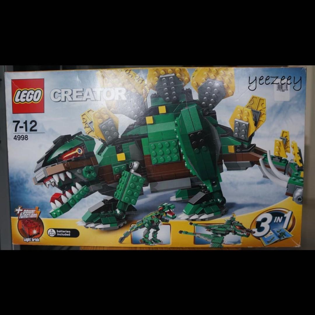 Lego 4998 Stegosaurus Tyrannosaurus Pterodactyl Creator Set, Toys ...