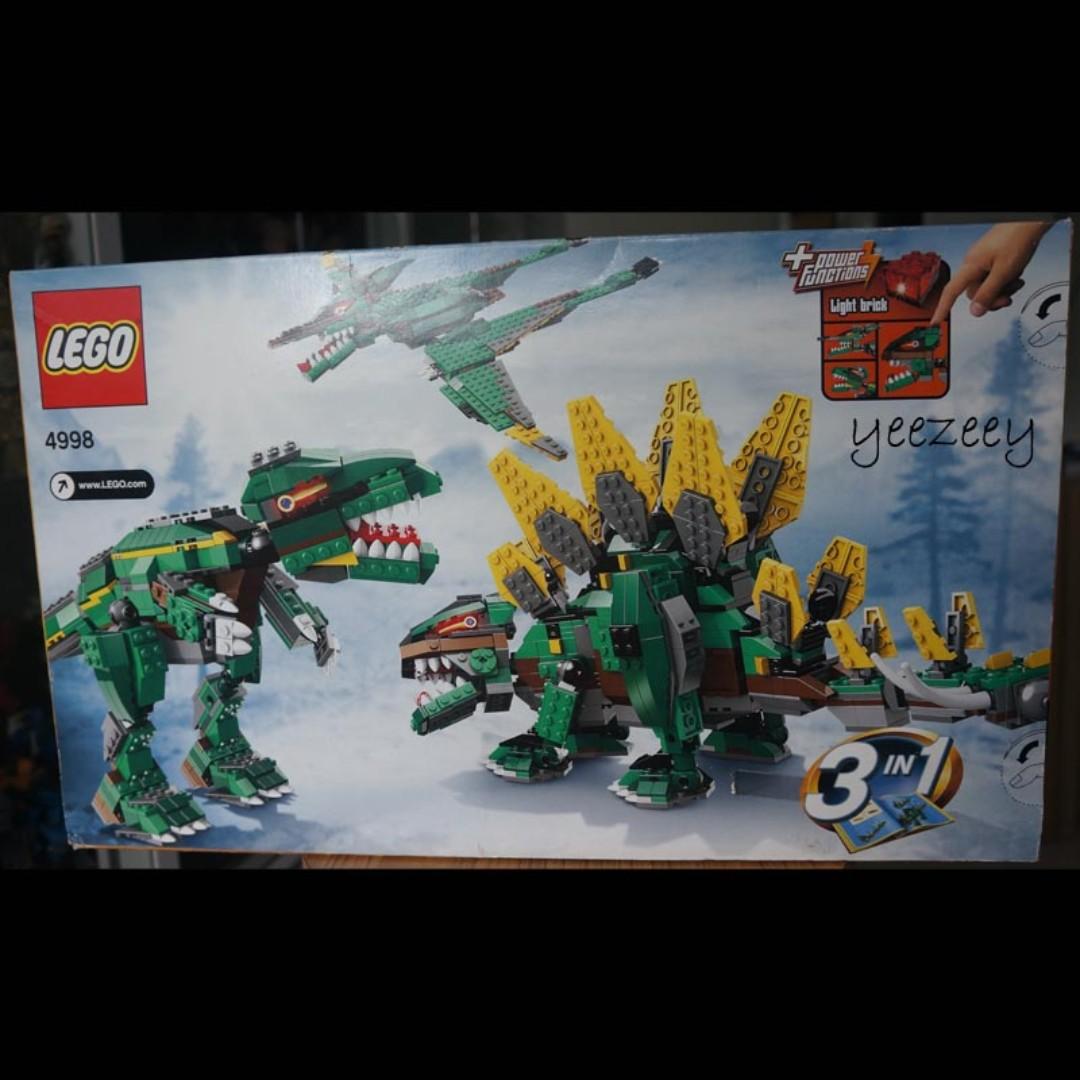 Lego 4998 Stegosaurus Tyrannosaurus Pterodactyl Creator Set, Toys ...