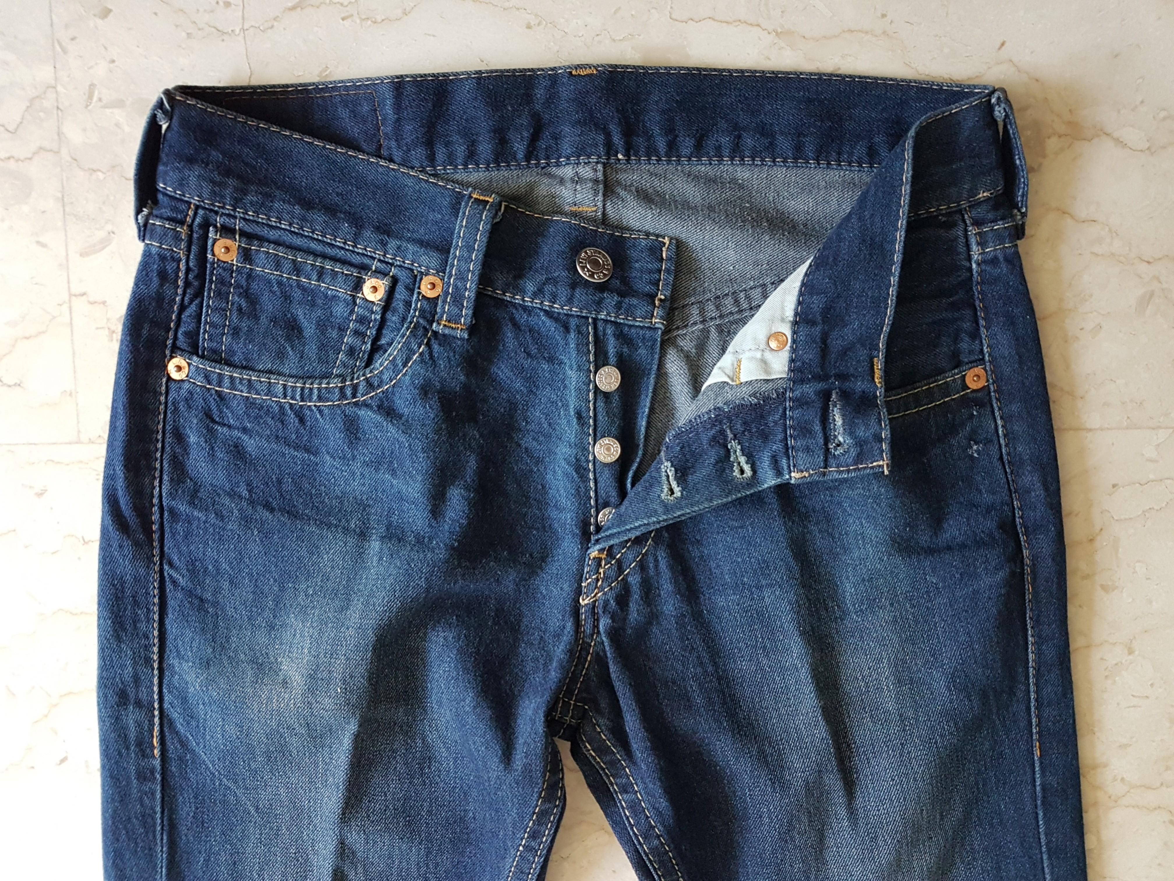 Levis 907 Bootcut Blue Denim Jeans, Men's Fashion, Bottoms, Jeans on ...