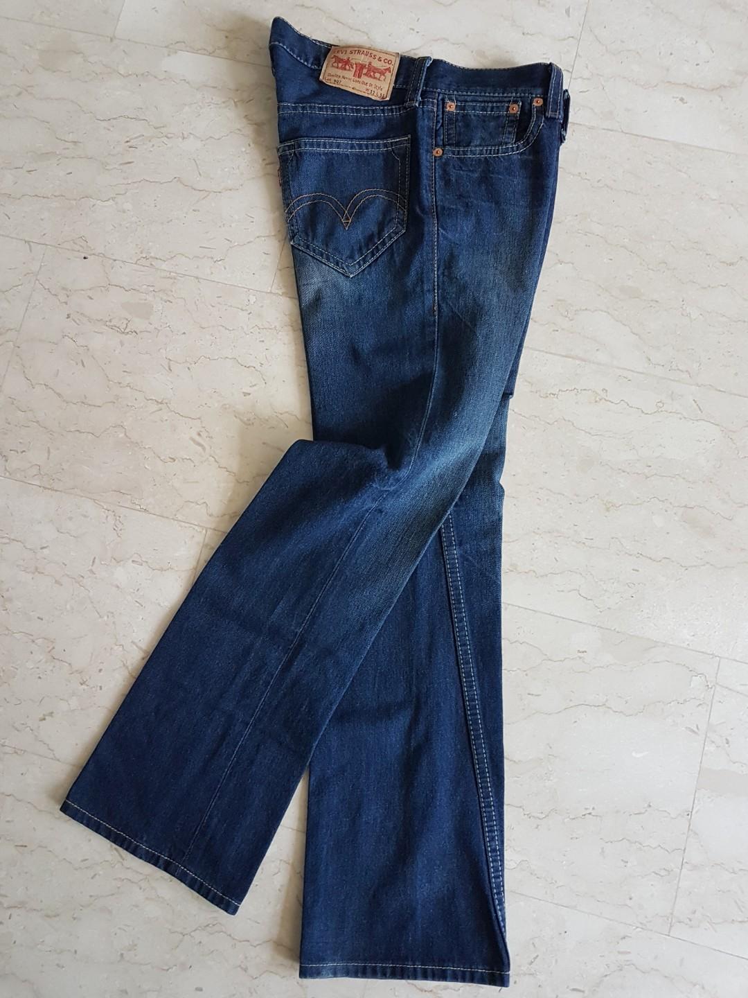 Levis 907 Bootcut Blue Denim Jeans, Men's Fashion, Bottoms, Jeans on ...