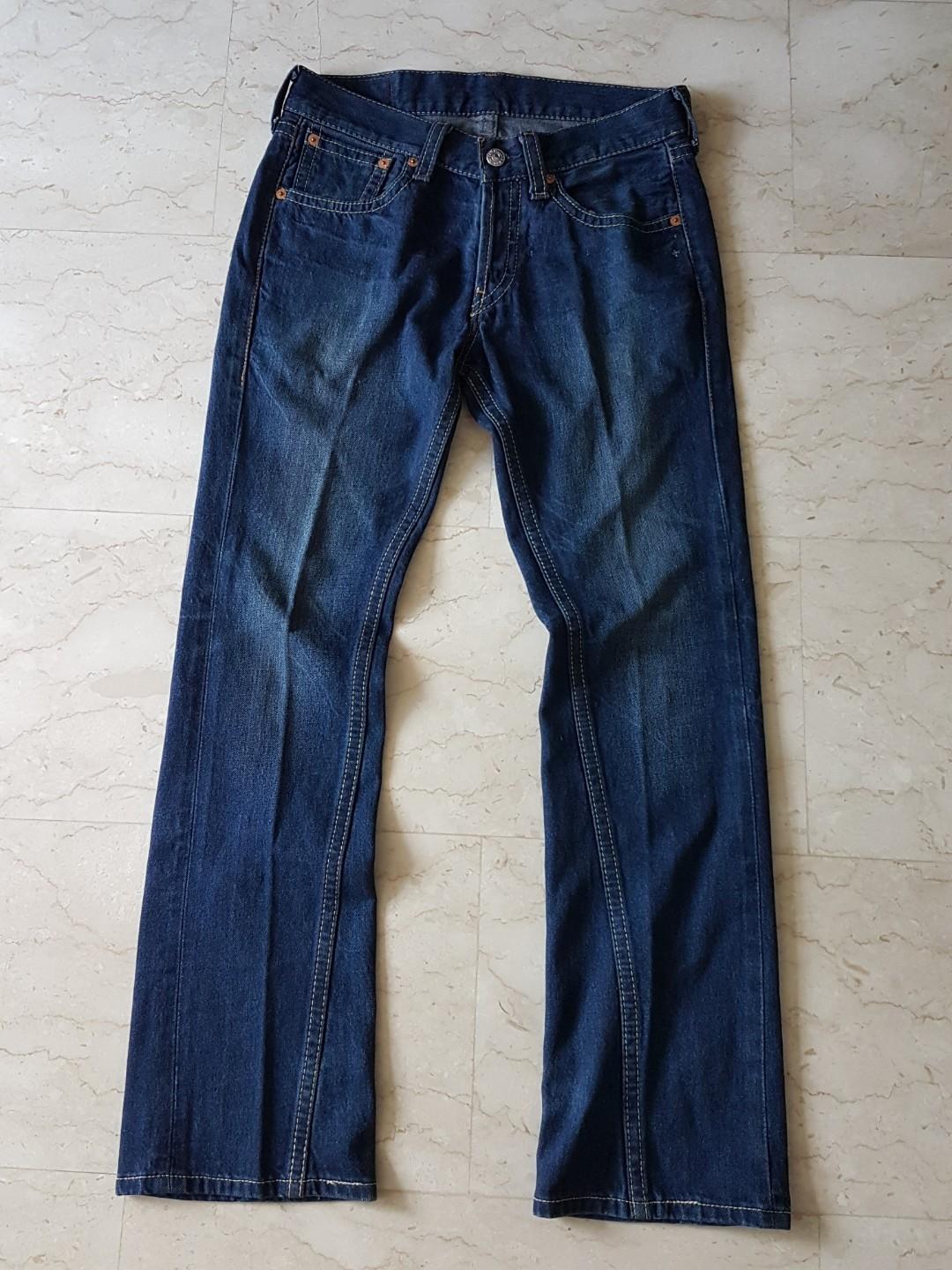 Levis 907 Bootcut Blue Denim Jeans, Men's Fashion, Bottoms, Jeans on ...